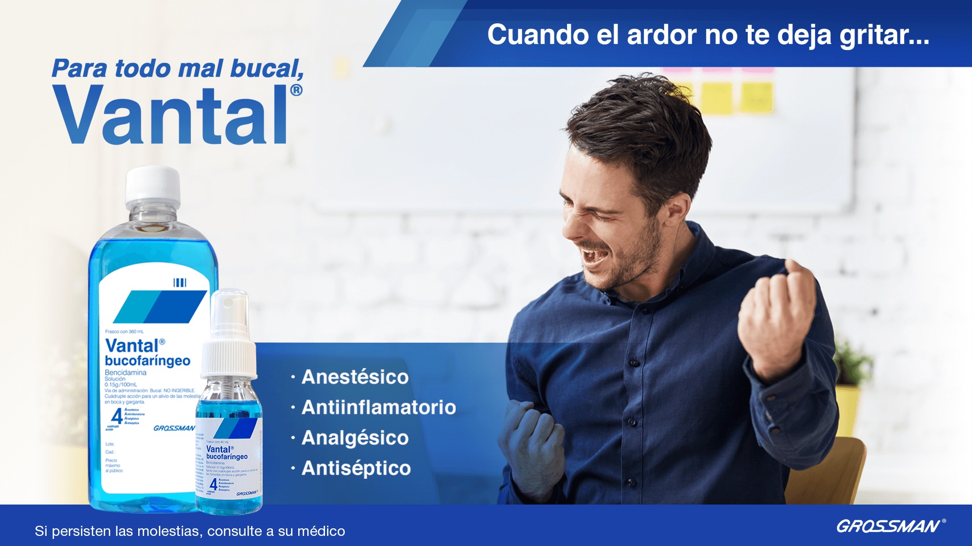 Vantal® Alivio Bucofaringeo