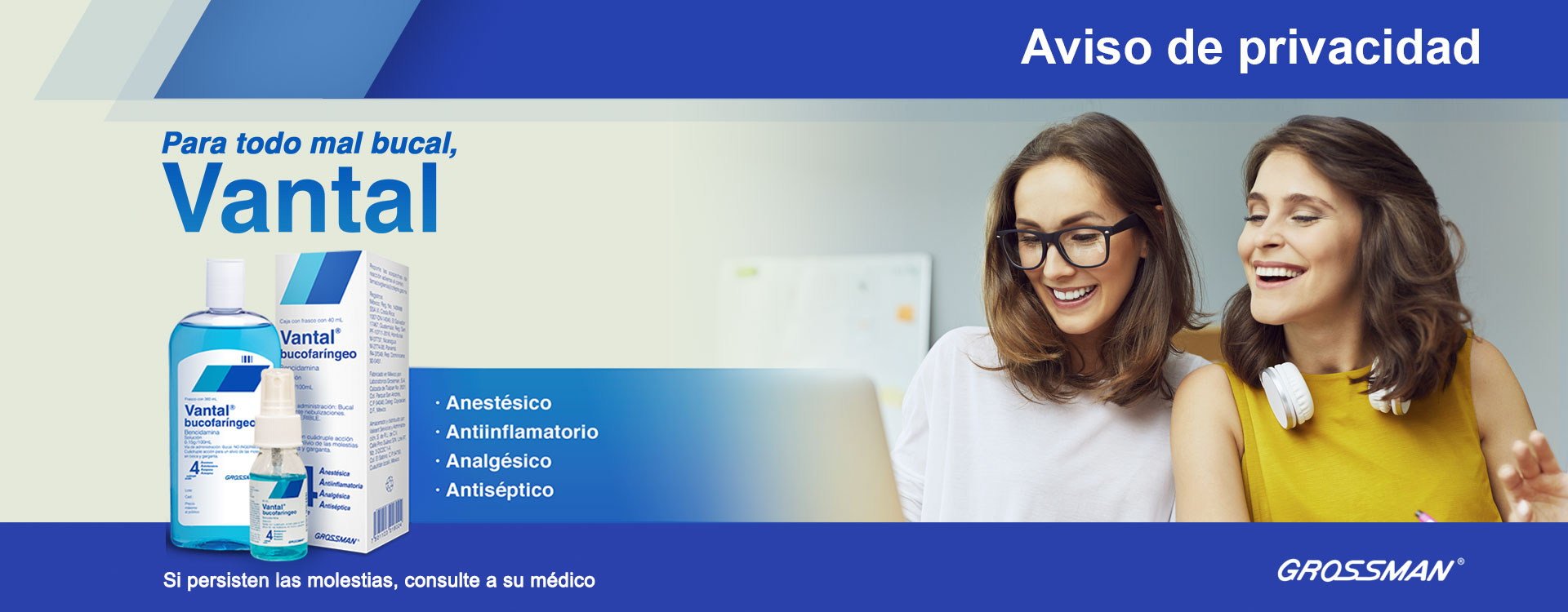 Vantal® Alivio Bucofaringeo